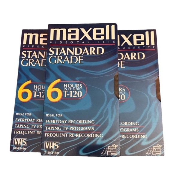 Maxell | Cameras, Photo & Video | Maxell Stdt2 Set Of 3 Vhs Tapes ...